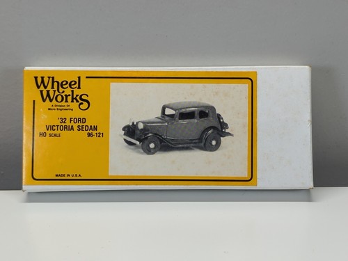 WHEEL WORKS HO SCALE WHITE METAL MODEL KIT 1932 FORD VICTORIA SEDAN #96 ...