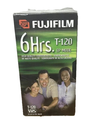 Fujifilm T-120 EP Mode 6 Hours High Quality VHS Blank Tape Sealed | eBay