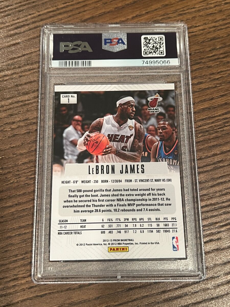 PSA 9 2012-13 Panini Prizm LeBron James Base #1 | eBay PSA 9 2012-13 Panini Prizm LeBron James Base #1 | eBay