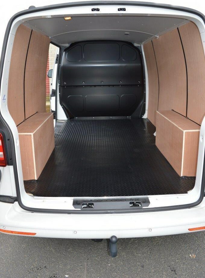 CUSTOM FIT VW T5 VAN REAR LWB SINGLE SIDE DOOR RUBBER MAT FROM 2004 TO ...