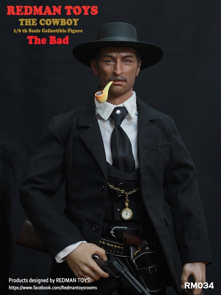 REDMAN Toys 1/6 scale The Cowboy The Bad 12" Action Figure RM034 New | eBay