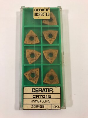 Ceratip Carbide Inserts WNMG433HS CR7015 3094G8 Qty 9 | eBay