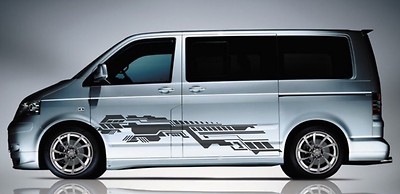 Fits Volkswagen Transporter Caravelle T5 T6 Side panel Future Decal ...