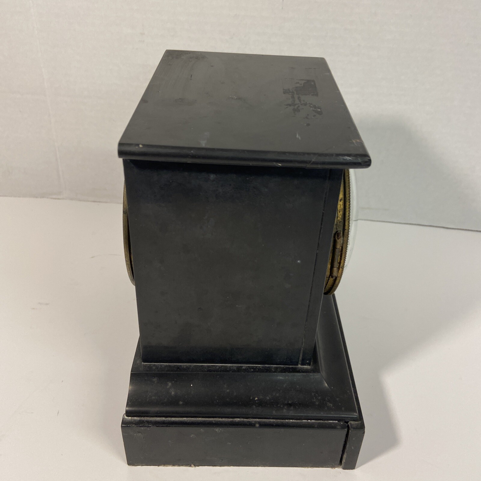 Antique A Stowell & Co Boston Marble French mantel Clock N/keys Works ...