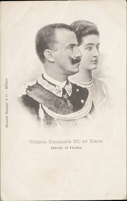 am415 cartolina vittorio emanuele ed elena reali d'italia | eBay