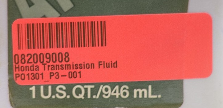 Honda Genuine Fluid Automatic Transmission Fluid ATF-DW1 08200-9008 for ...
