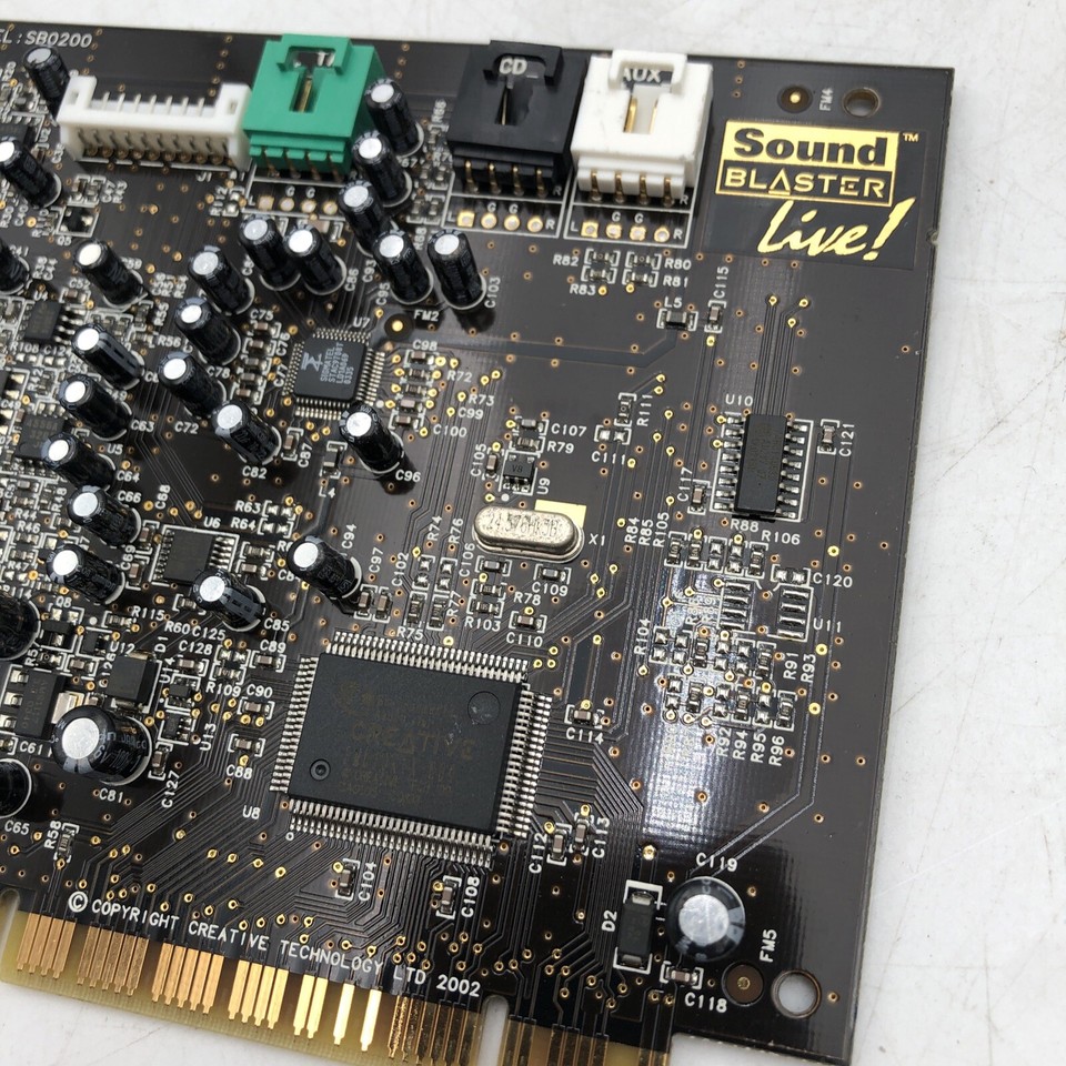 USED Creative Labs Sound Blaster SB0200 Sound Card PCI Card READ A | eBay