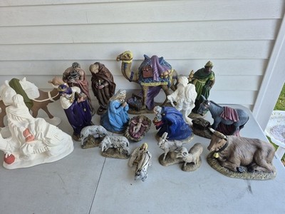 VINTAGE ATLANTIC MOLD NATIVITY SET Ceramics,handmade | eBay