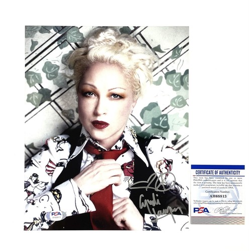 Cyndi Lauper Signed Autographed 8x10 Studio Shot Photo PSA DNA ...