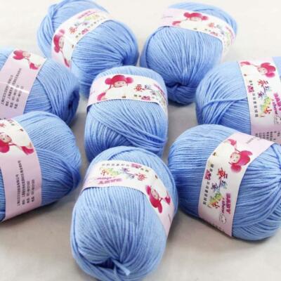 Sale 8x50gr Balls Soft Cashmere Silk wool Hand Knitting DK Baby Crochet ...