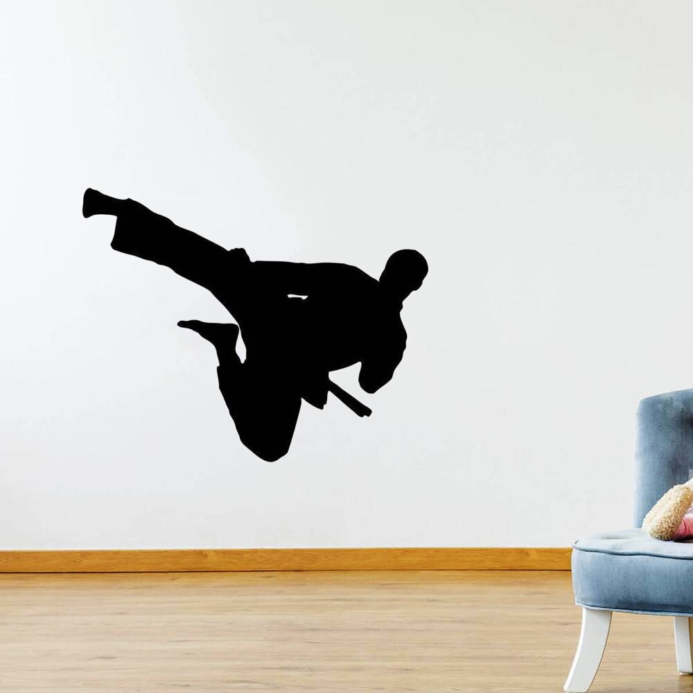 Korean Martial Art Club Murals Karate Kick Wall Decal Popular Sports ...