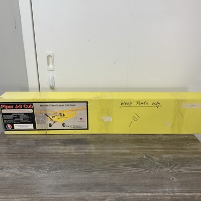 Herr Engineering Piper Cub J-3 Laser Cut Balsa wood Kit 48" Wingspan ...