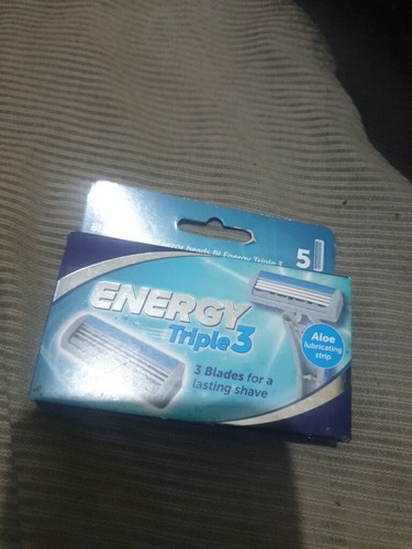 Energy Triple Blades Pack of 5 Replacement Shaving Razor Blades 100% ...
