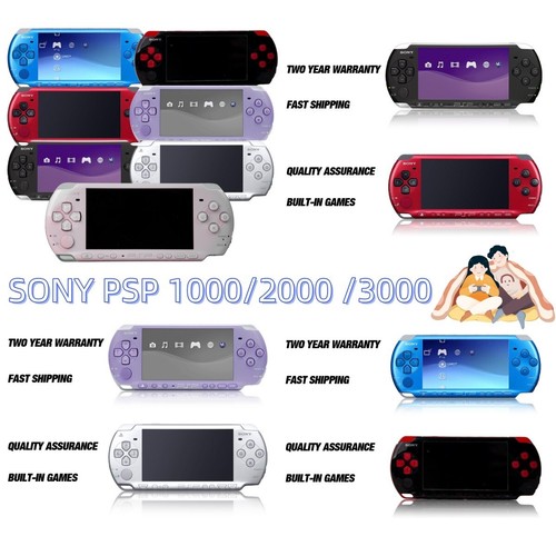 Sony PlayStation PSP 1000/2000/3000 Console with Charger/New Battery ...