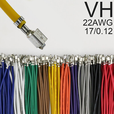 VH 3.96mm 20cm Crimped Wires Pack of 10 Crimp Connector B2W (JST VH ...