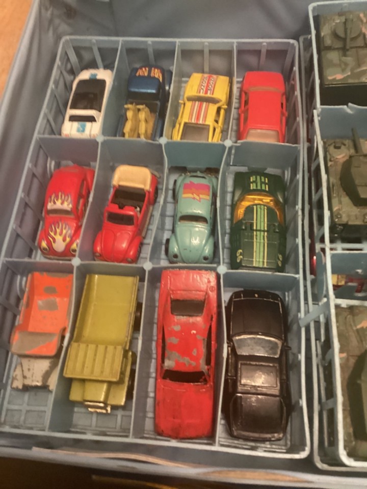 2 vintage well worn Matchbox Cases with trays.Cars not included. | eBay