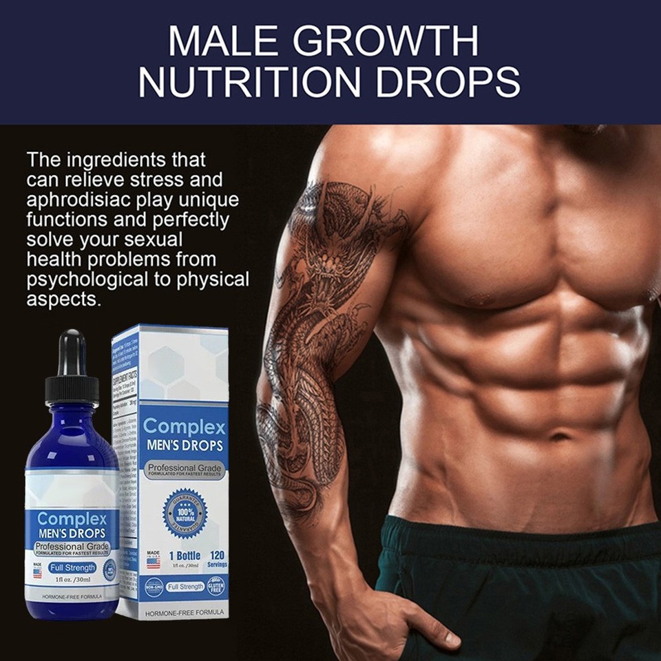 Complex Men's Drops 30ml Professional Grade Formulated For Fastest ...