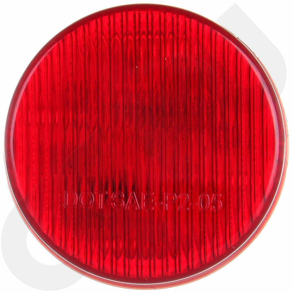 4x Red Amber Round 2 inch Side Marker light Trailer 9 led Light Grommet ...