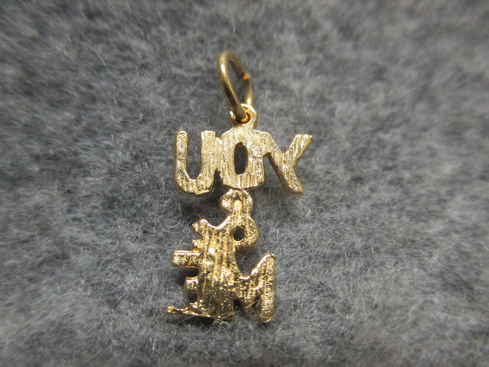 " You & Me " Gold Plated Pendant Charm 11/16" Tall w/ Jump Ring NEW 2 ...