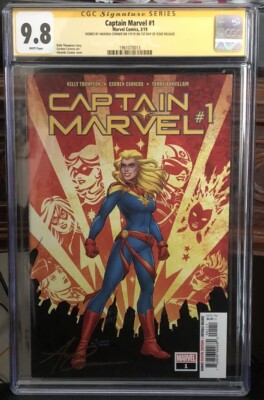 CAPTAIN MARVEL #1 CGC 9.8 Signed by Amanda Conner on First Day of Issue ...