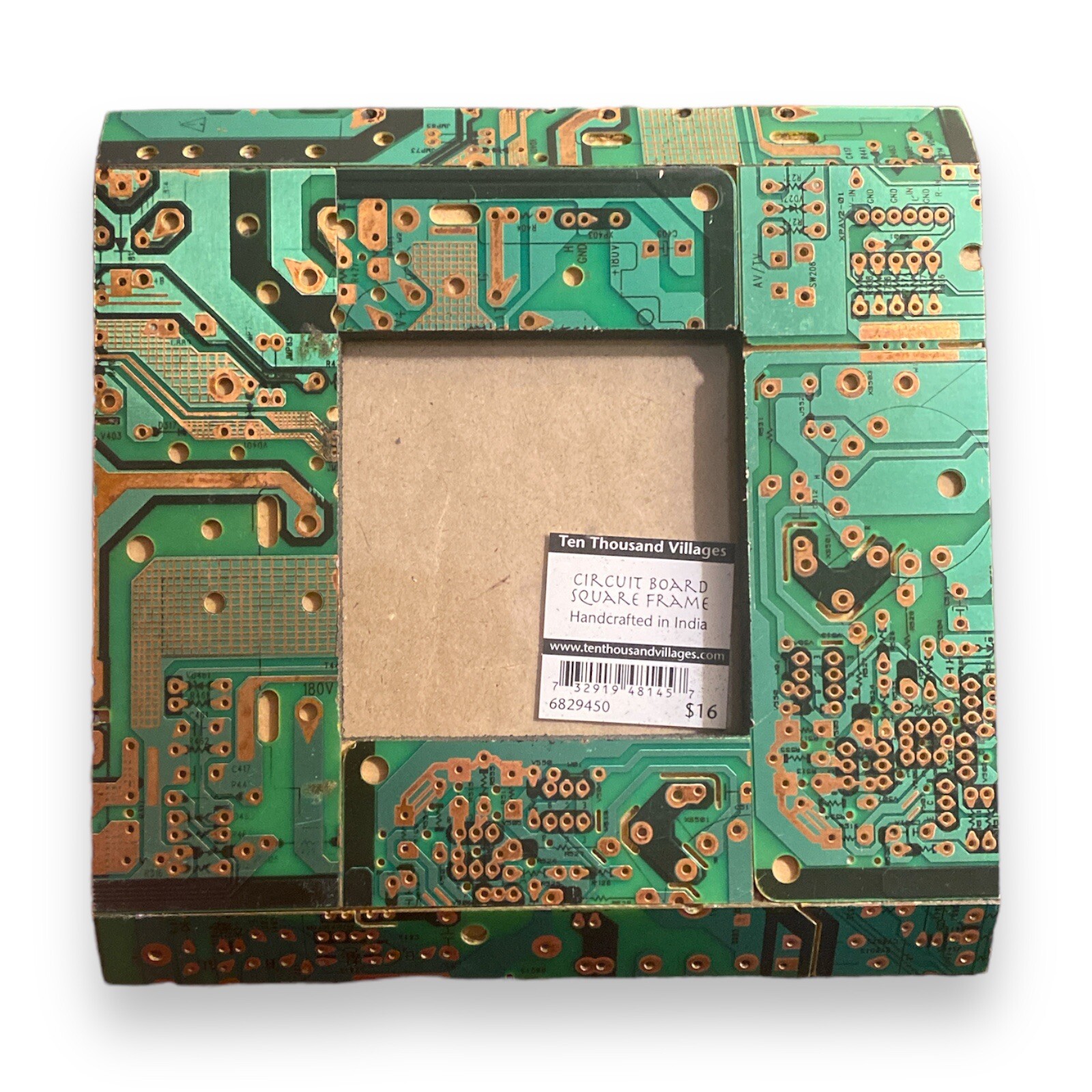Circuit Board Photo Frame Green Recycled Computer Tech 2.5” Square | eBay