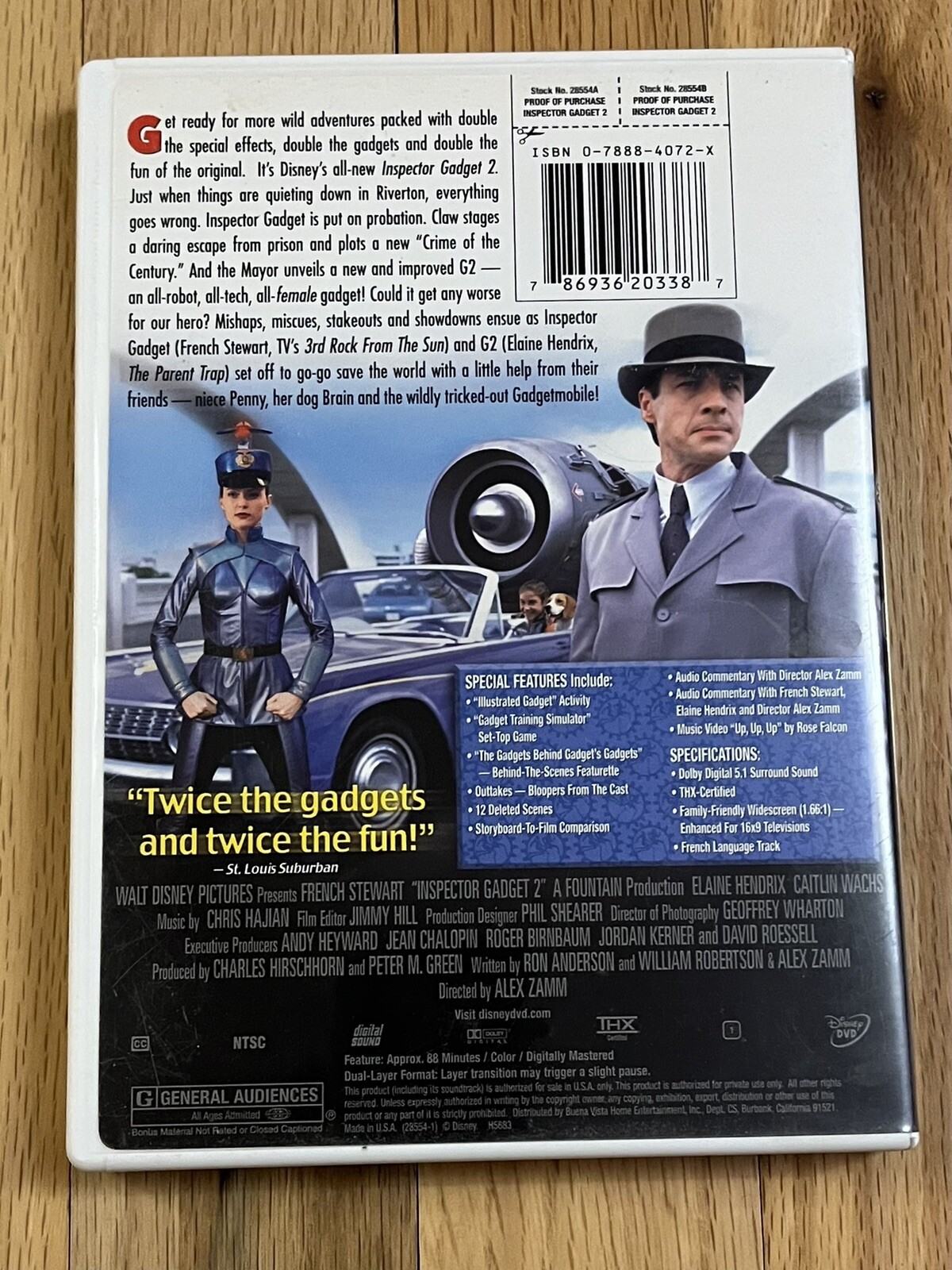 Inspector Gadget 2 2003 DVD Disney THX 786936203387| eBay