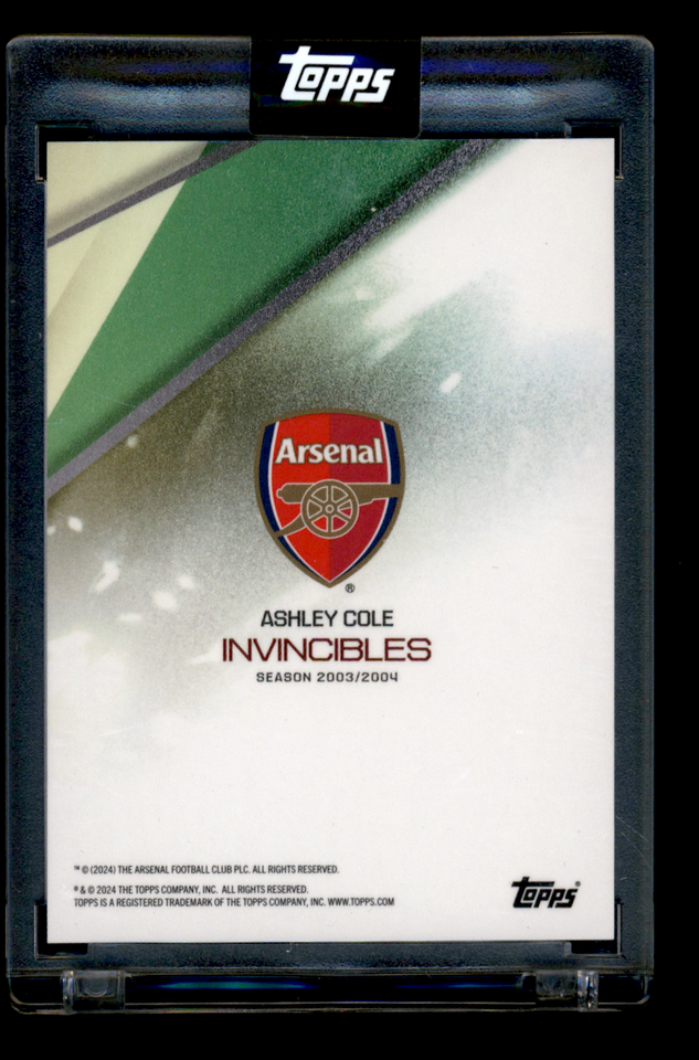 2024 Topps Arsenal Invincibles 2003-04 Ashley Cole Green Auto 65/99 | eBay