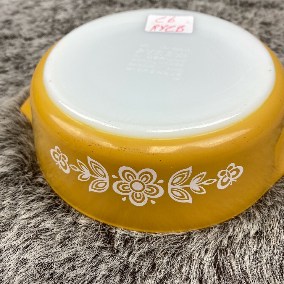Pyrex Bitterly Gold 471 1 pt 500 ml Small Casserole Bowl | eBay