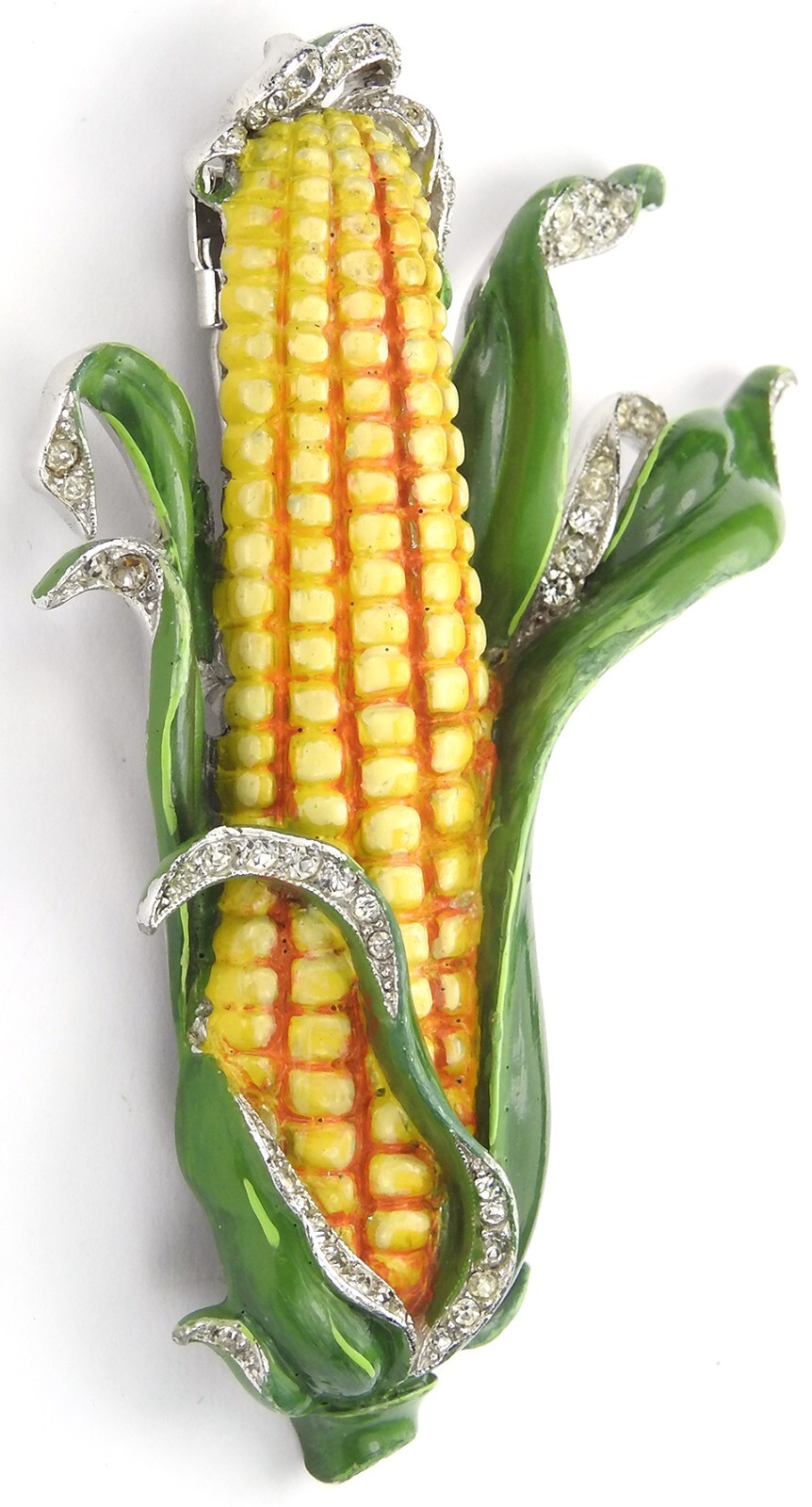 Trifari 'Alfred Philippe' Pave and Enamel Corn on the Cob Pin Clip | eBay