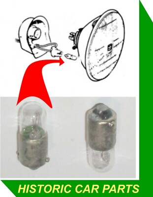 Pair (2) Peanut BULB 6v 4w BA9s for Dashboard Panel lamp or sidelight ...