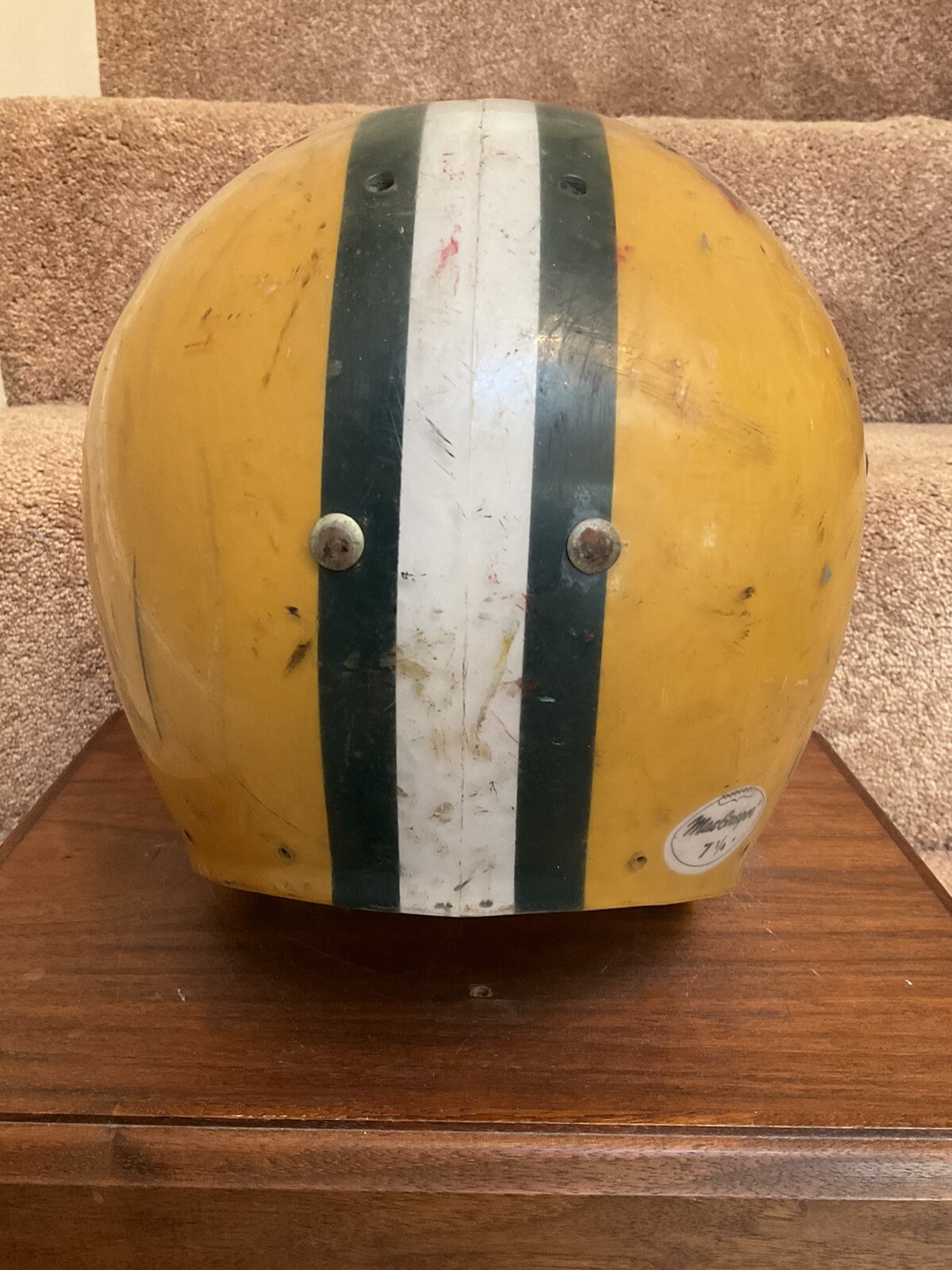 MacGregor Clear Shell Football Helmet And 2-bar Facemask Size 7 1/4 | eBay