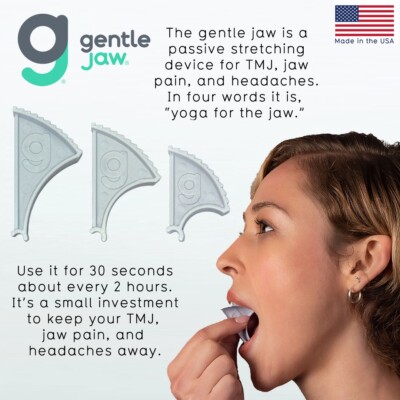 Gentle Jaw Pain Relief Jaw Stretching Stretcher Device TMJ, Clenching ...