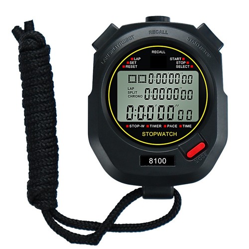 Chronom tre num rique avec affichage facile lire et capacit s de rappel de | eBay