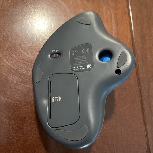 Logitech M570 Wireless Trackball Mouse - NO Receiver Dongle | eBay