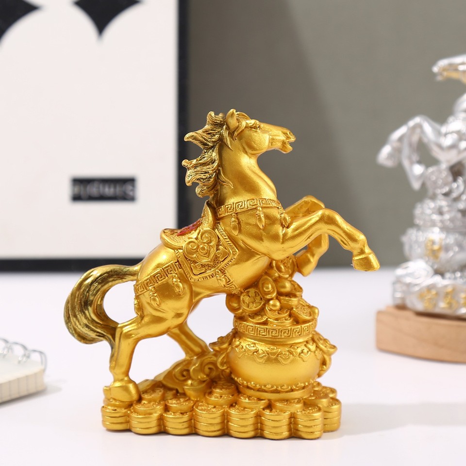 Year of The Horse Lucky Mascot — New Year Good Luck Gift 2026 Golden ...