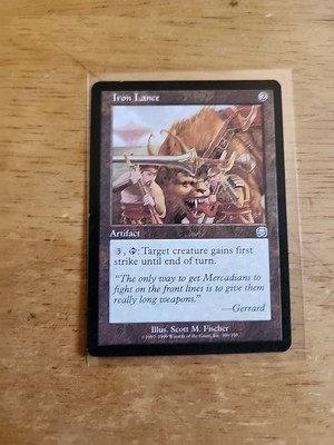 Iron Lance - Mercadian Masques - MTG Magic - Uncommon - Artifact | eBay