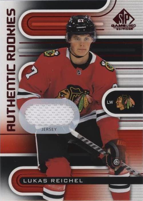 2022-23 Upper Deck SP Game Used - Authentic Rookies Lukas Reichel #179 ...