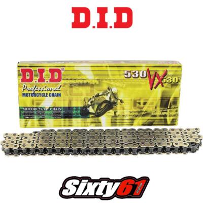 Hayabusa Extended Gold Chain DID 150 link-530 X-Ring VX-Series Pro ...