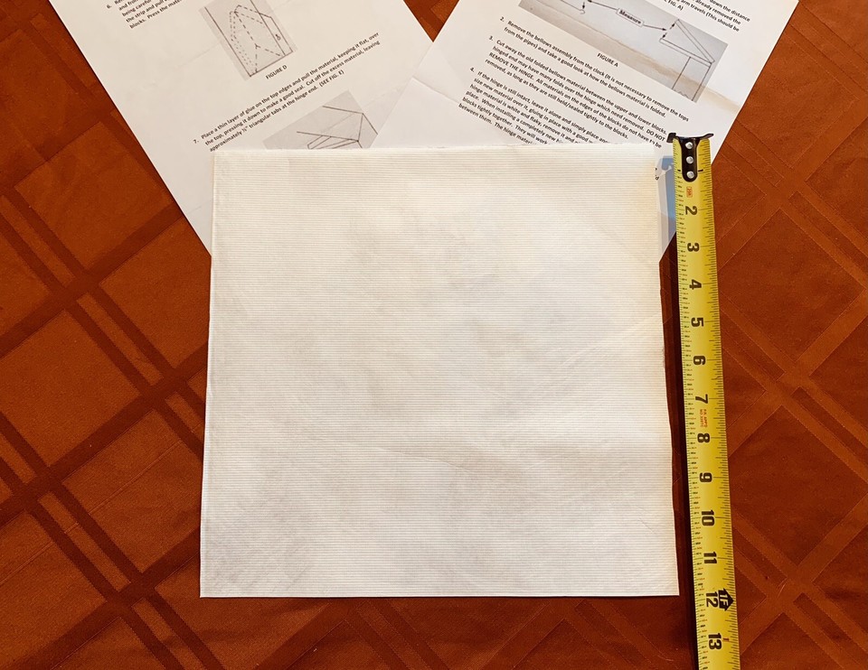 ORIGINAL Paper Cuckoo Bellows Material 12” x 12” With Instructions ...