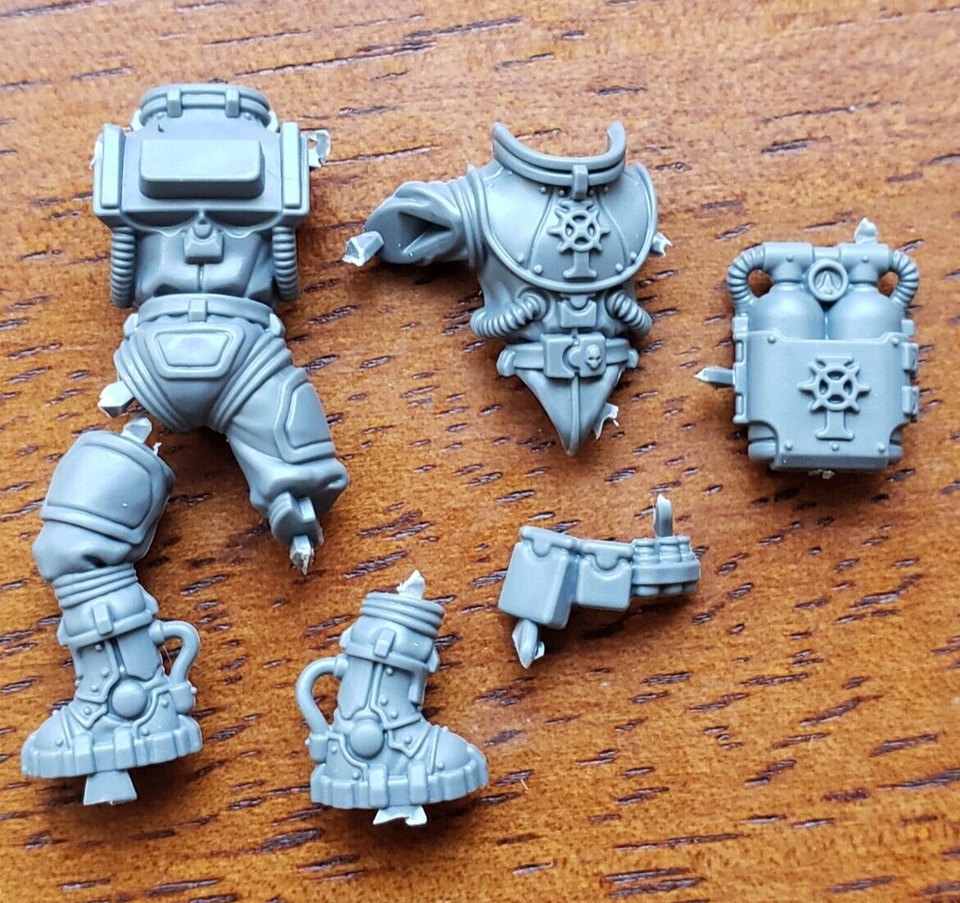 40k Agents of the Imperium Bits Navy Breachers Void Armor Endurant Body ...