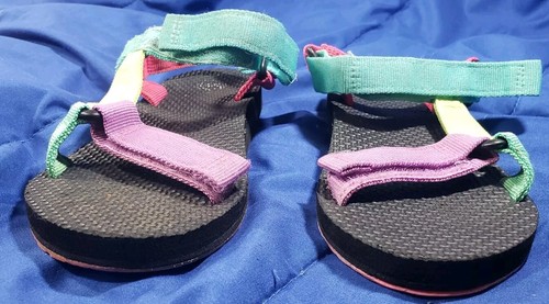 Wonder Nation Houndstooth Print Wedge Sandals Girls Size 2 (Age 10 ...