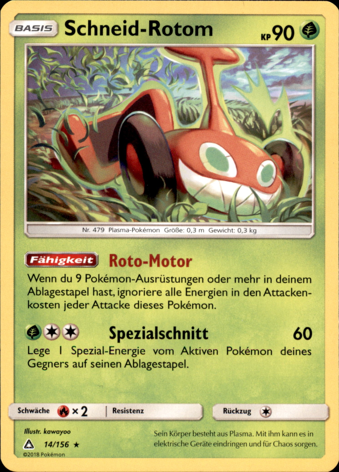 Pokemon - 14/156 Schneid-Rotom - Sonne und Mond - Ultra-Prisma | eBay