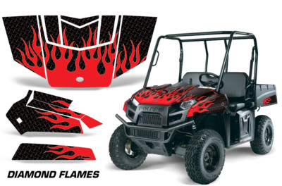 UTV Decals Graphics Stickers For Polaris Ranger EV Electric 09-15 ...