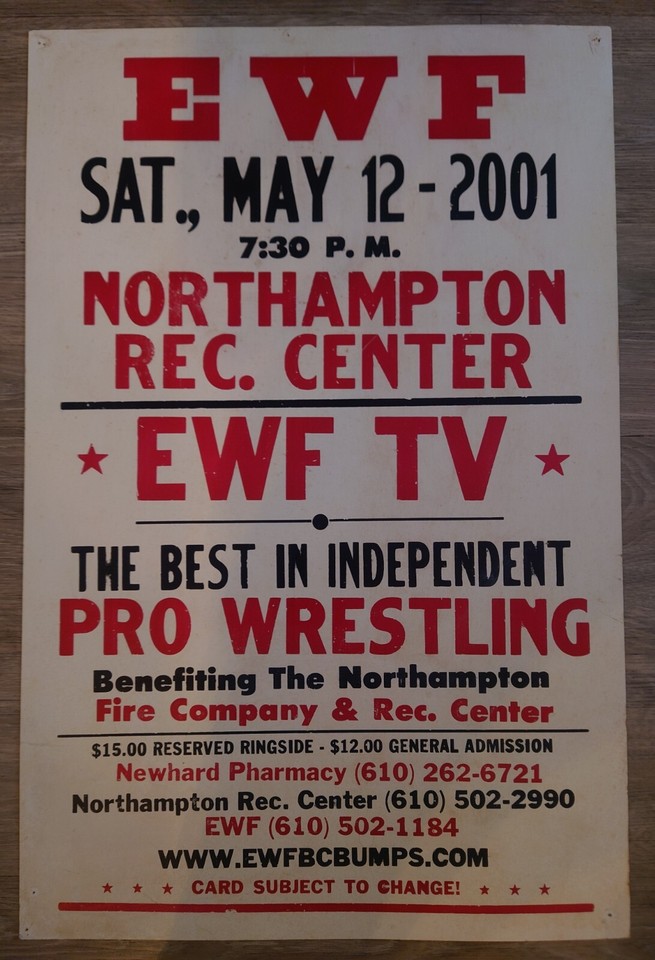 Classic EWF original wrestling posters | eBay