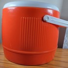 VTG Deluxe ORANGE 4 Quart Insulated Ice Bucket Bee Plastics USA BL536 w ...