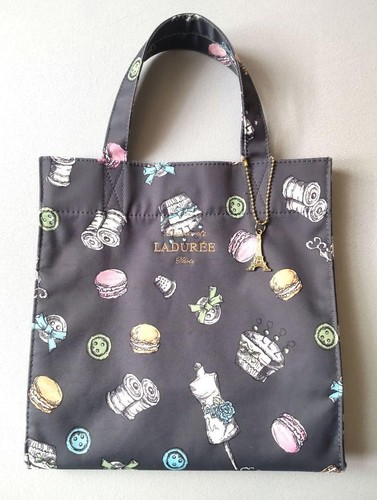 Laduree Macaron Pattern Tote Bag With Charm | eBay