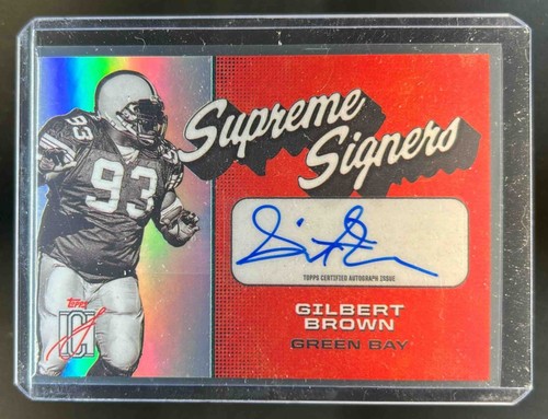 2024 Topps Signature Class Gilbert Brown Supreme Signers #SS-GB Packers ...