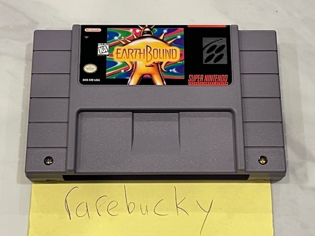 Earthbound (SNES Super Nintendo) MINT COMPLETE W/GUIDE NEW SCRATCH N ...
