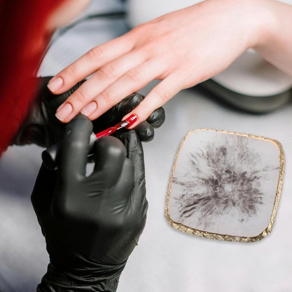 PATIKIL Resin Nail Art Palette, Nail Polish Mixing Palette Square Gel ...