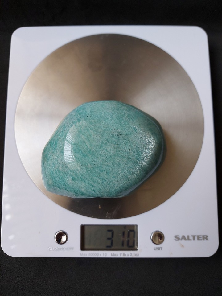 Amazonite ½ Polished Mineral Specimen, 9x7x3.8cm, 310g | eBay UK